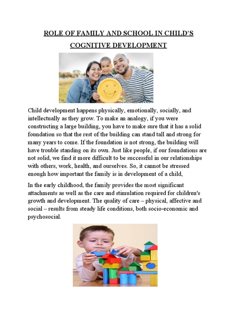 Family and School Influence | PDF | Cognitive Development | Teachers