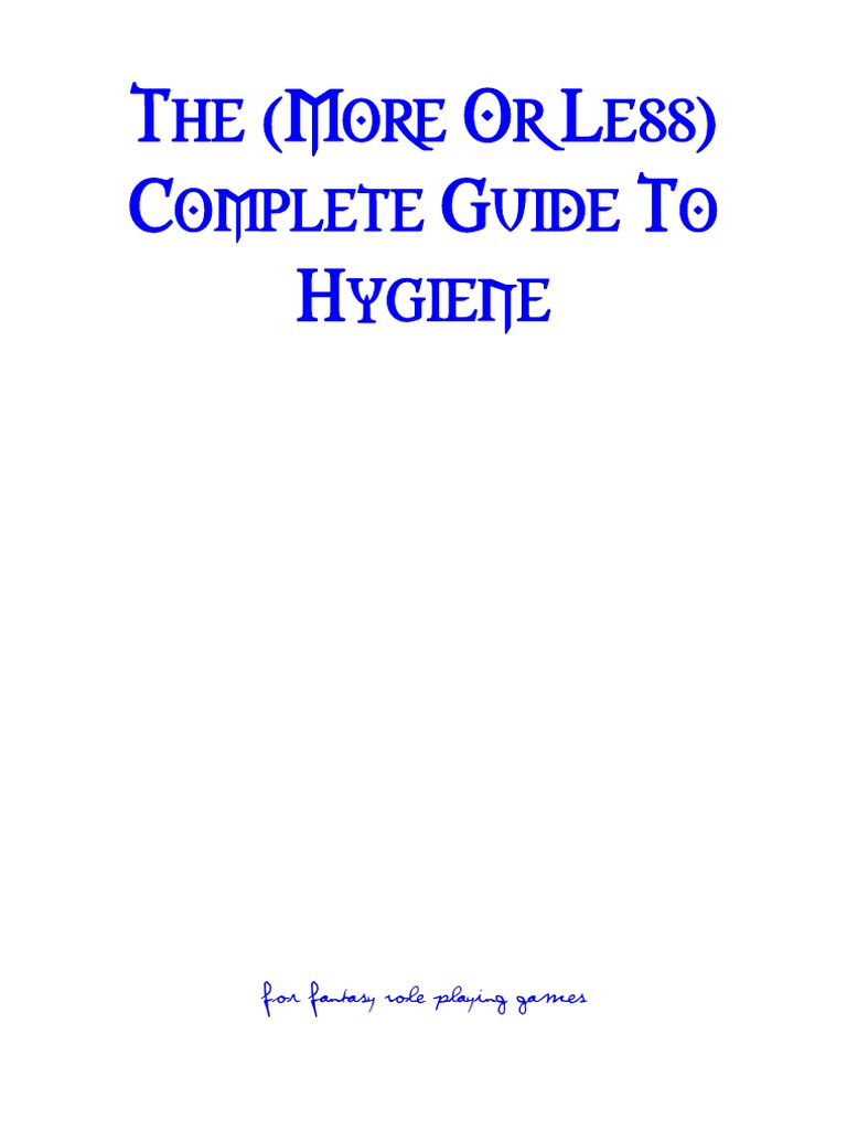 The Complete Guide To Hygiene PDF | PDF | Nature