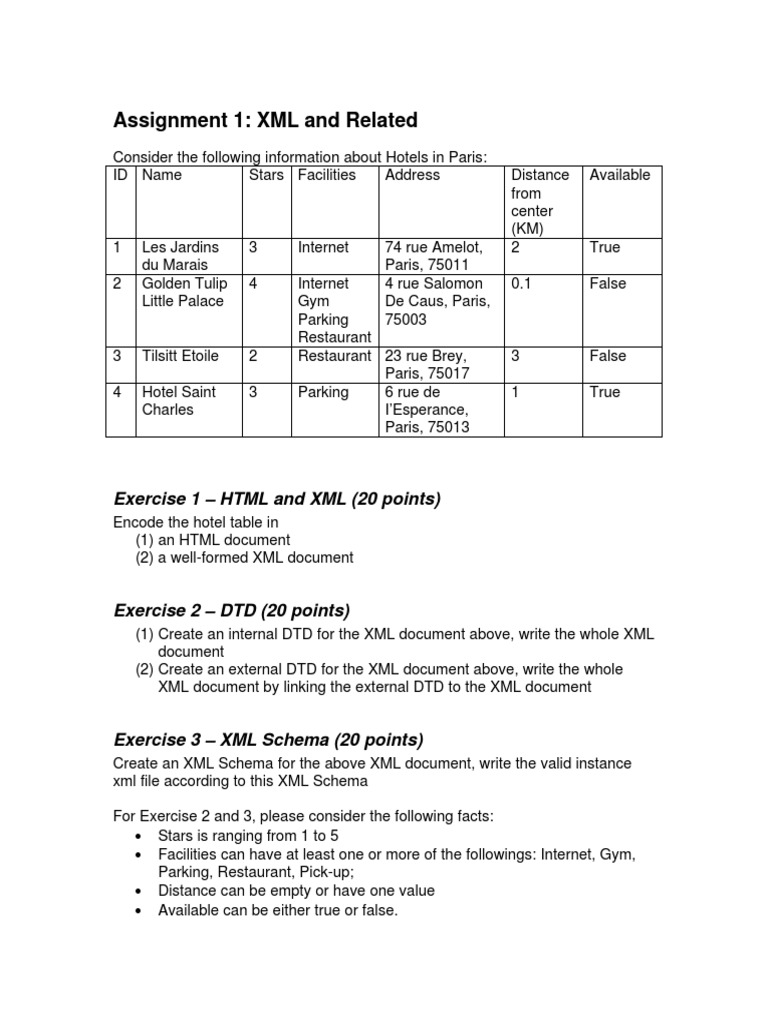 Assignment 1 Pdf Pdf Xslt Xml