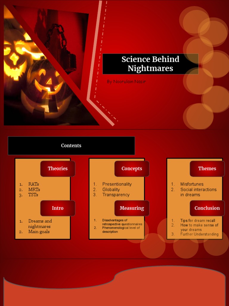 Understanding the Science Behind Nightmares: A Review of Theories ...