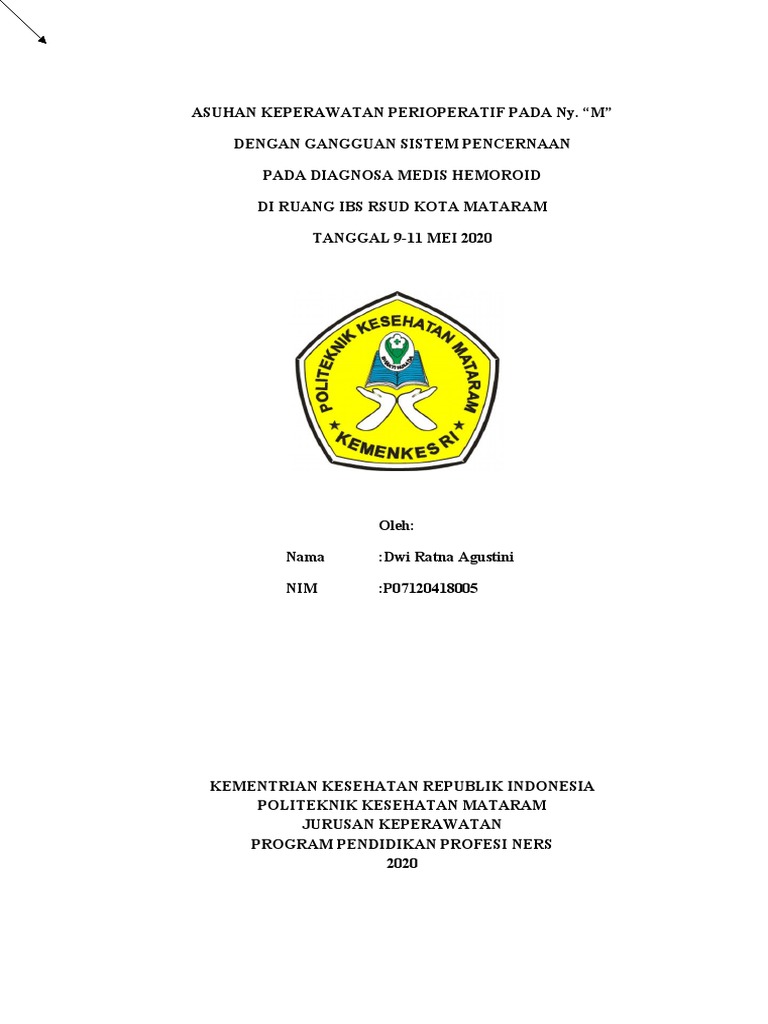 LP Dan Askep Ibs Hemoroid Dwi Ratna | PDF