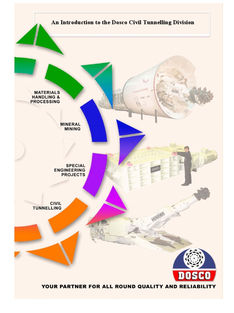Dosco Introduction - Civils (NDCO) | PDF | Tunnel | Sewage Treatment