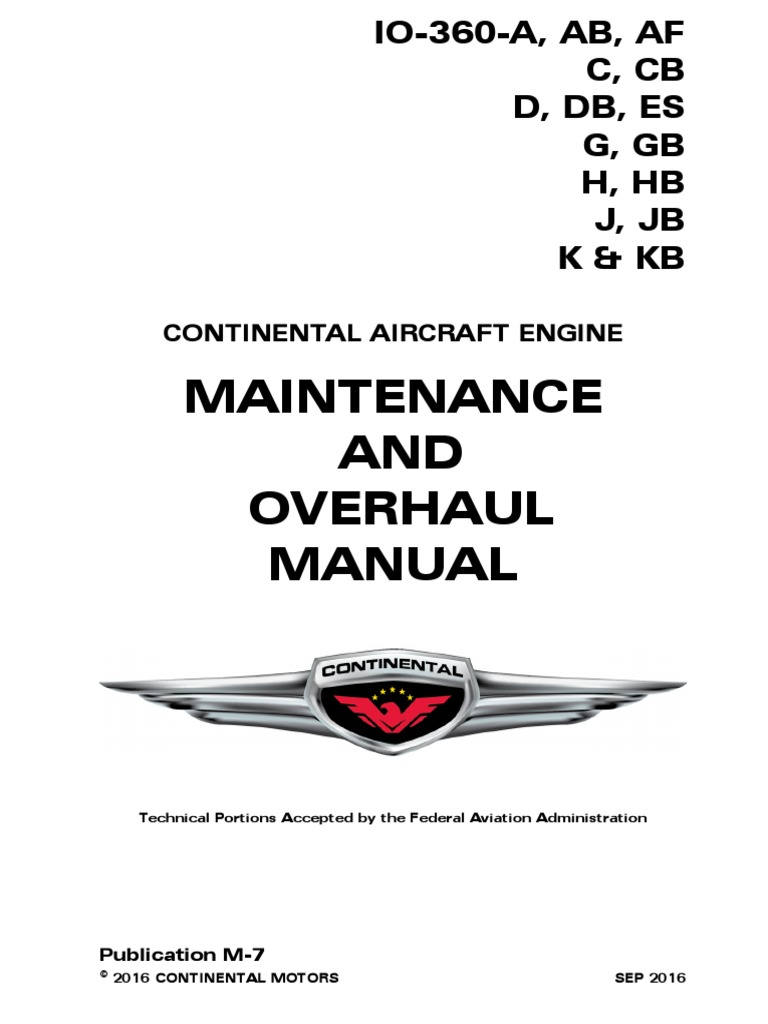 IO-360 Series Maintenance and Overhaul Manual PDF | PDF | Internal ...