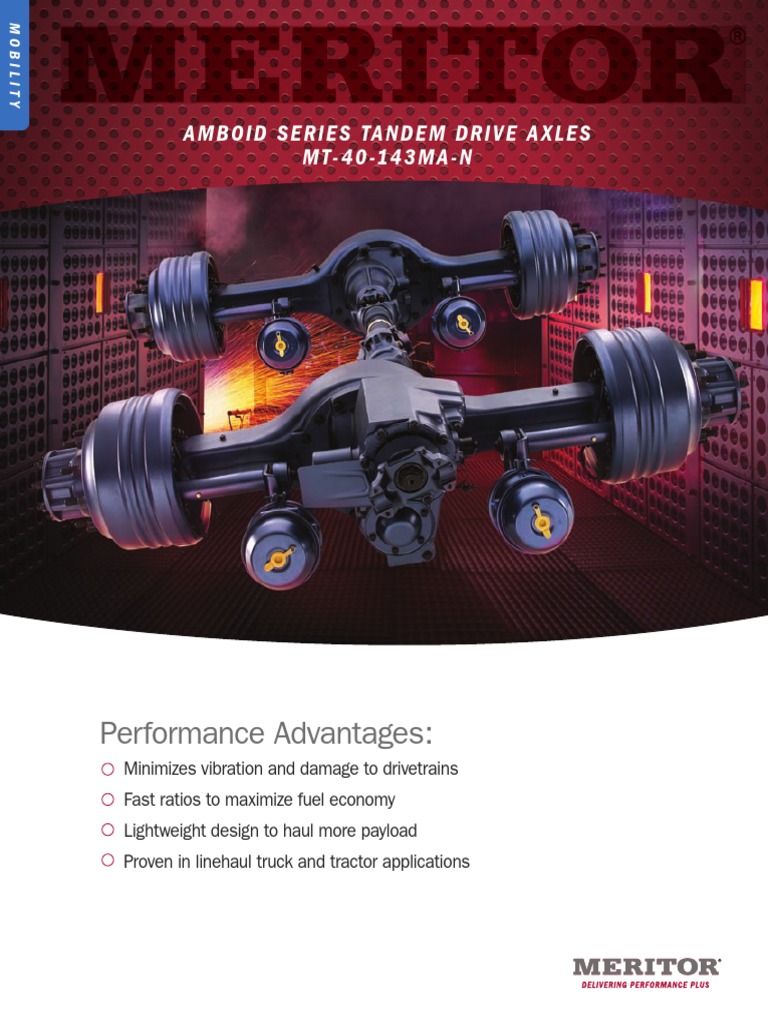 Performance Advantages:: Amboid Series Tandem Drive A Xles MT-40 ...
