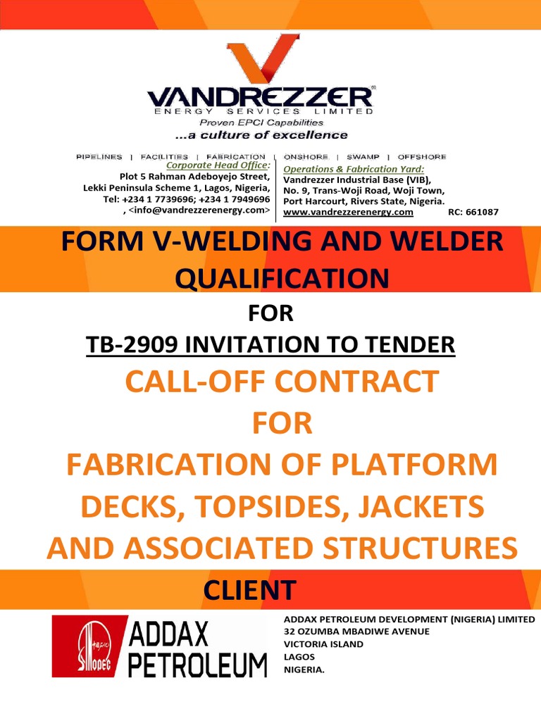 Form V - Welder and Welding Qualification | PDF | Welding | Construction