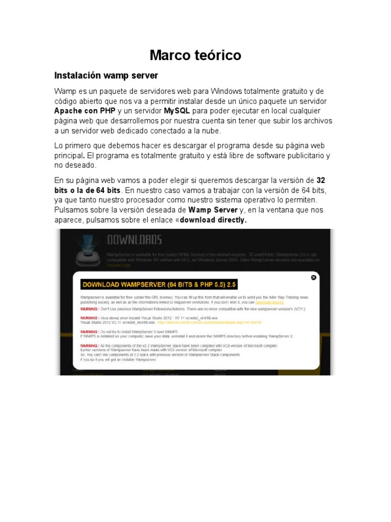 Marco Teórico | PDF | Servidor (Computación) | Servidor HTTP Apache