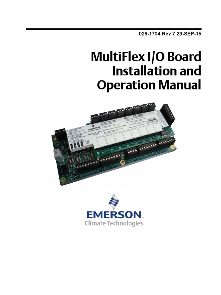 Multiflex Io Board Installation Operation Manual en 2125514 | PDF ...
