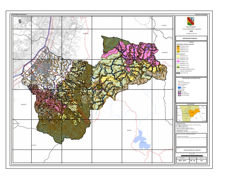 Envigado Mapa Densidades Vivienda Rurales PDF | PDF