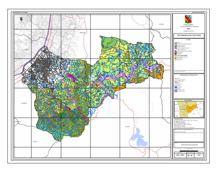 Envigado Mapa Usos Principales Suelo Rural RF 06 PDF | PDF