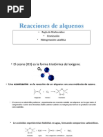 Ozonólisis y oxidación de alquenos | PDF | Alqueno | Sustancias químicas