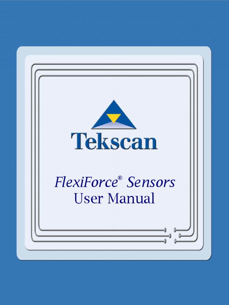 Flexiforce Sensors: User Manual | PDF | Calibration | Sensor