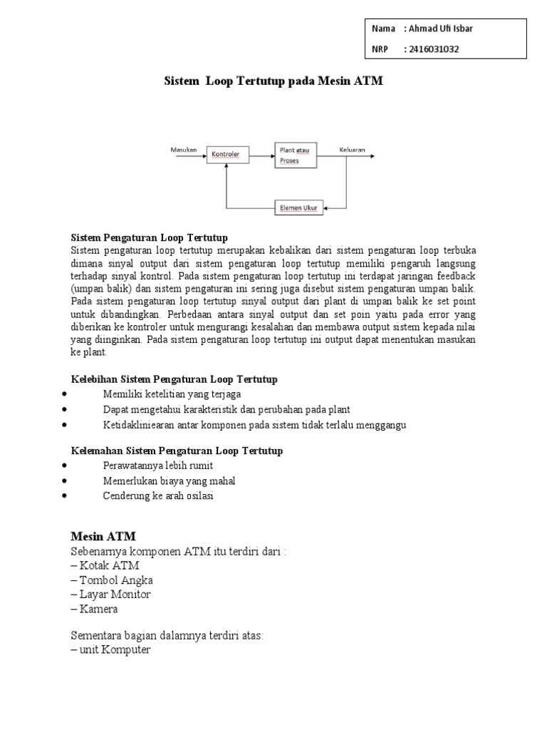 Sistem Loop Tertutup | PDF