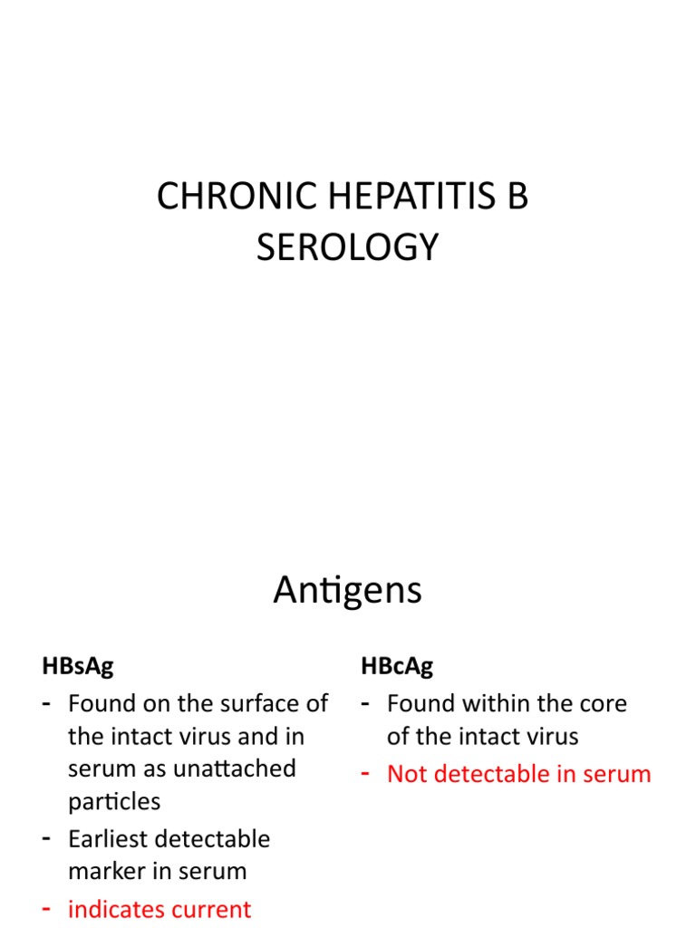 Chronic Hepatitis B and Serology | PDF | Hepatitis B | Interferon