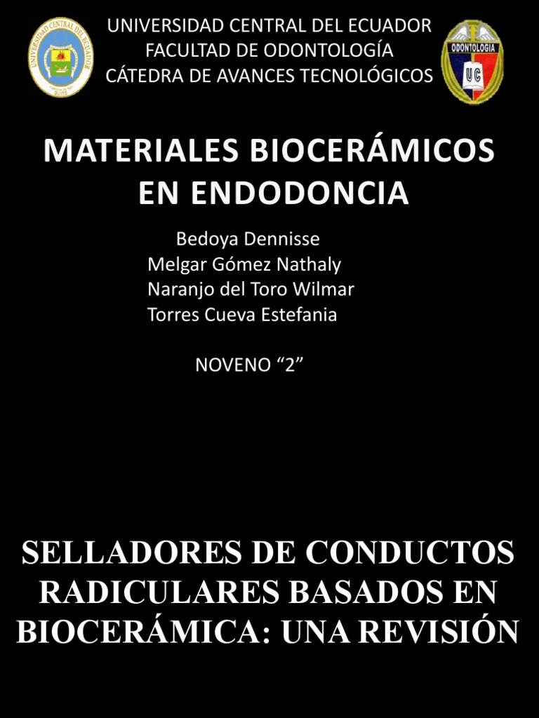 Materiales Biocerámicos En Endodoncia | Cemento | Materiales