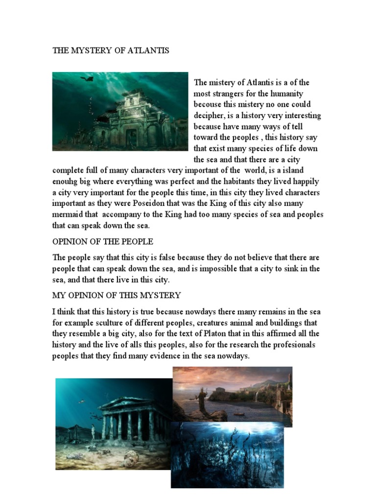 Unraveling the Atlantis Mystery | PDF