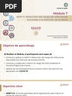 AESP Módulo 5 (Desarrollo) | PDF | Lavado de manos | Enfermedades y trastornos