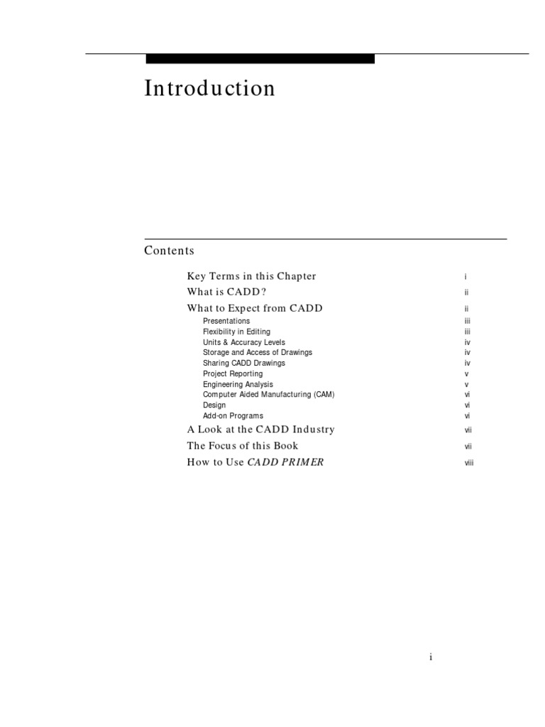 Key Terms in This Chapter What Is CADD? What To Expect From CADD | PDF ...