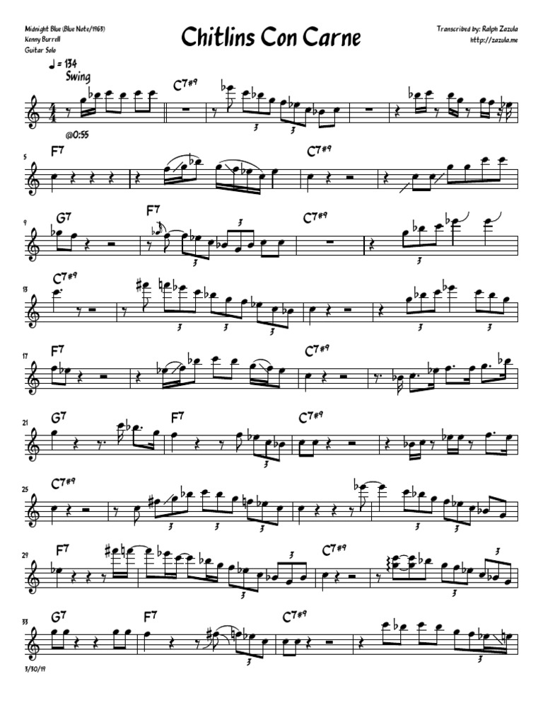 Chitlins Con Carne: ! 134 Swing | PDF | Jazz | Popular Music