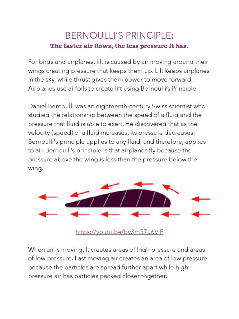 Bernoullis Principle PDF | PDF