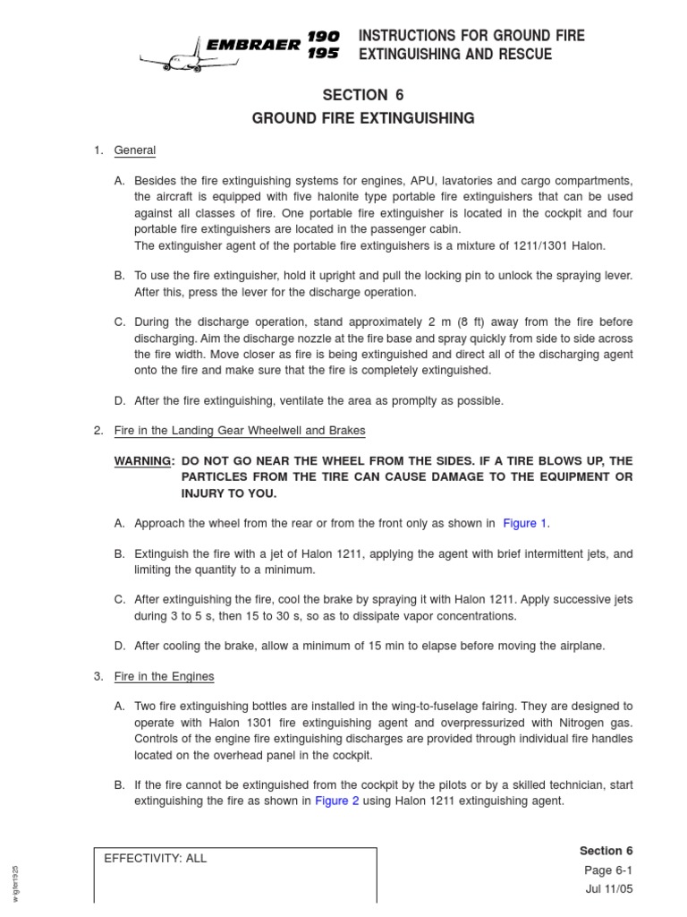 Instructions For Ground Fire Extinguishing and Rescue | PDF | Door ...