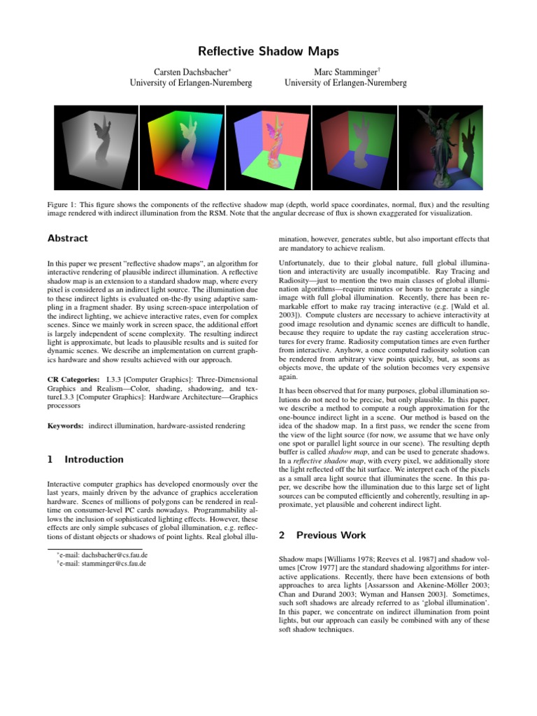RSM | Download Free PDF | Rendering (Computer Graphics) | Shader