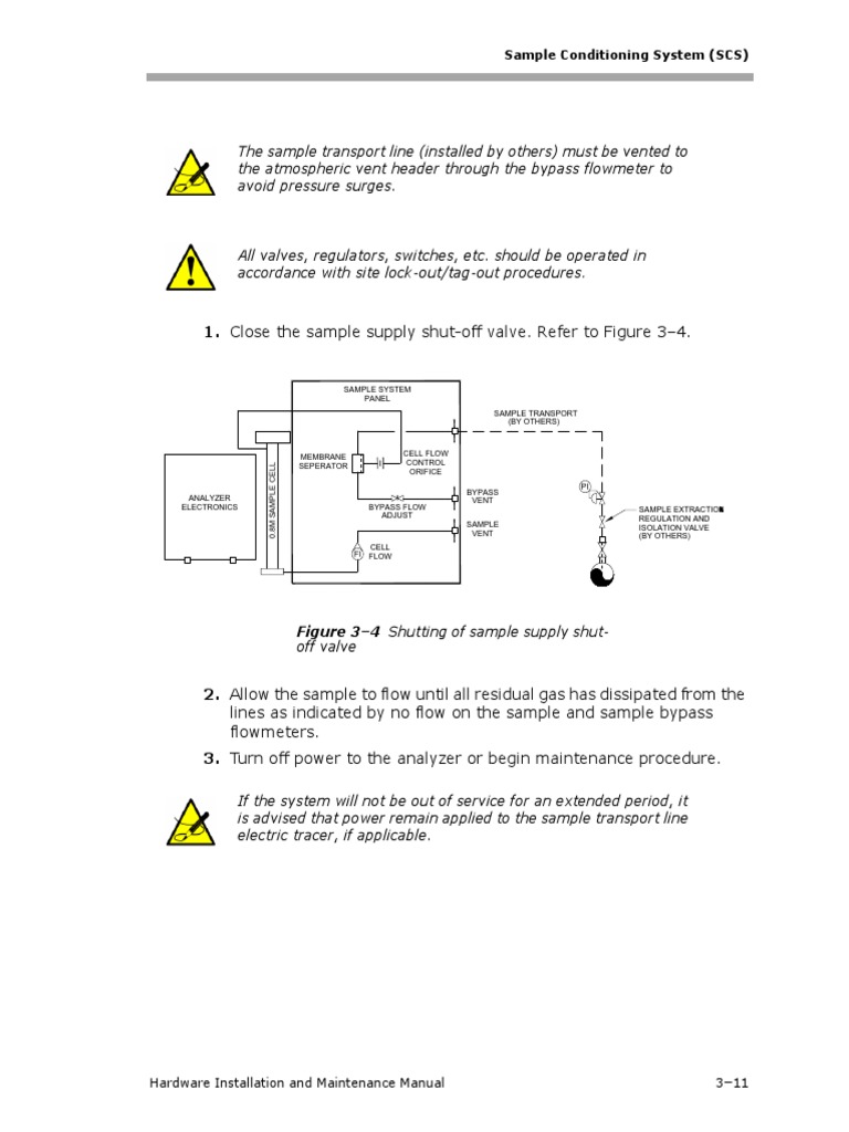 Sample Conditioning System Overview | PDF | Valve | Flow Measurement