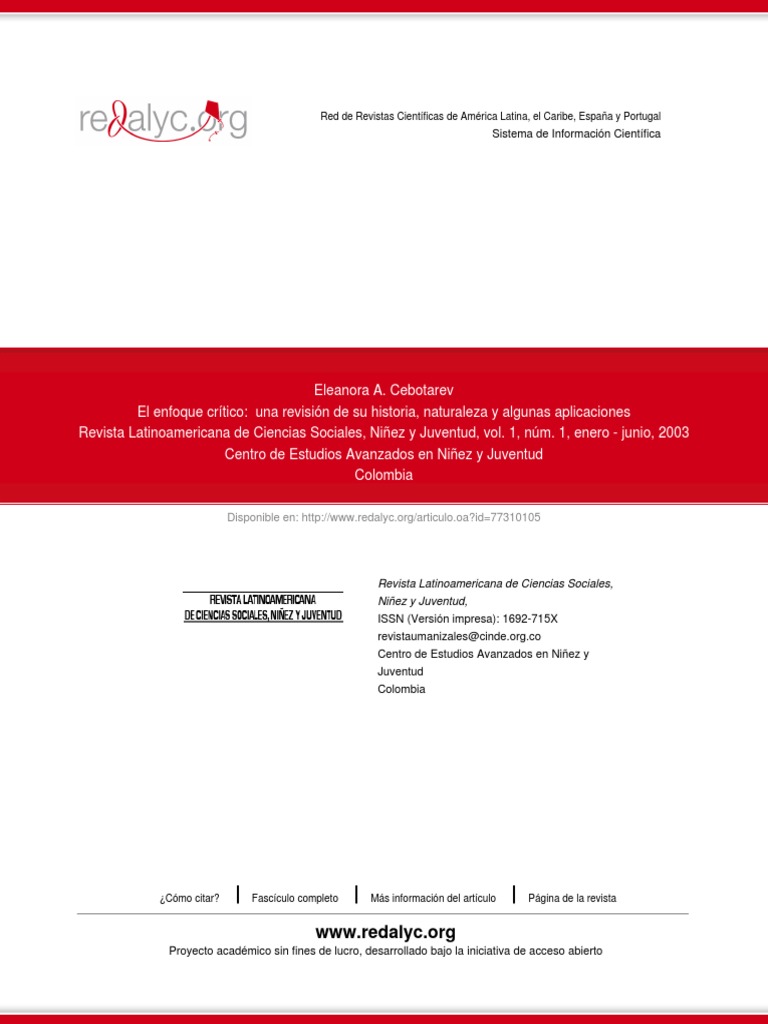 EL ENFOQUE CRITICO Una Revision de Su Historia Nat | PDF | La teoría ...