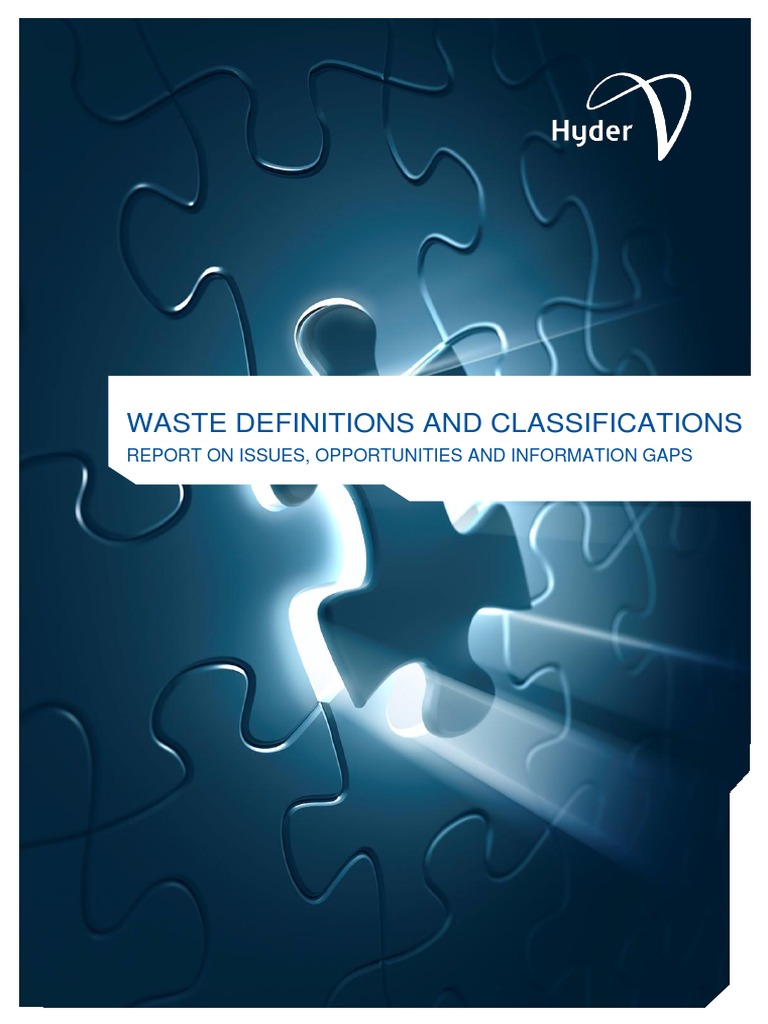 Analysis of Waste Definition and Classification Systems in Australia ...