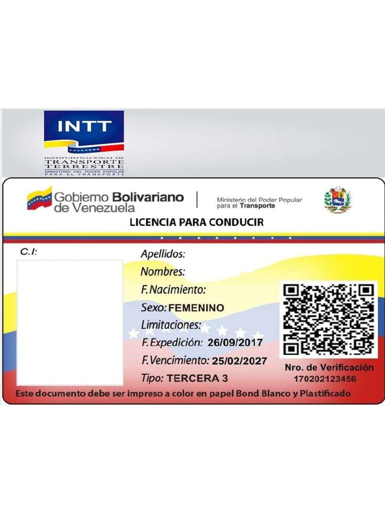 Licencia de Conducir Venezuela 1 PDF | PDF