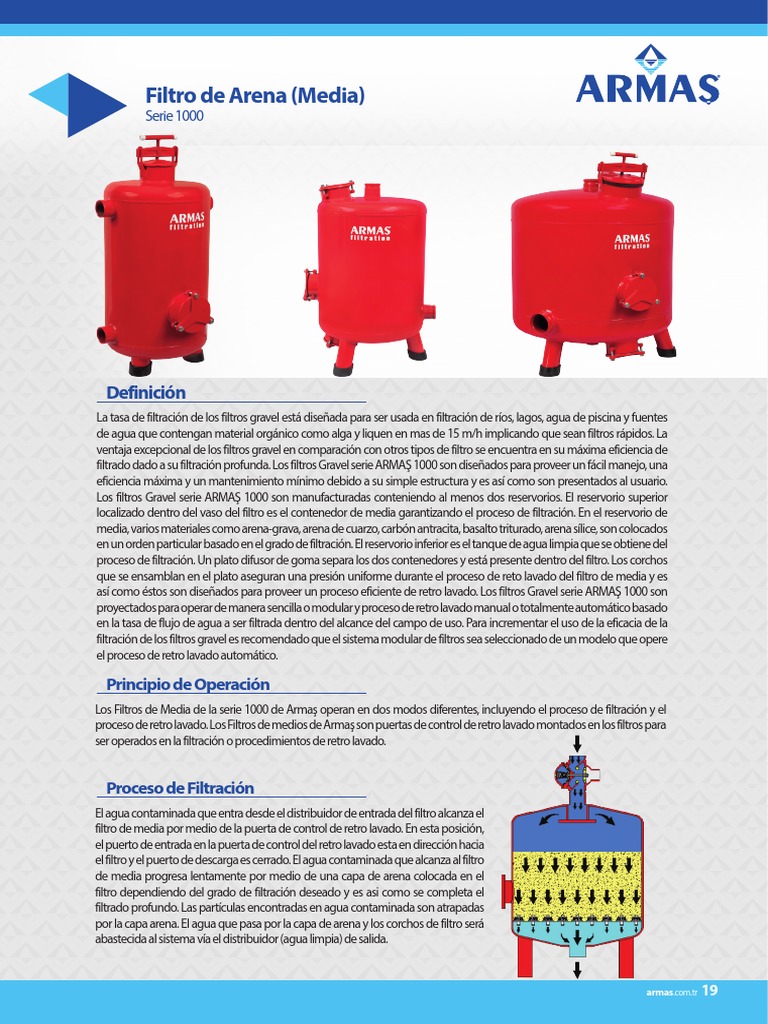 Filtros de Arena | PDF | Filtración | Reservorio