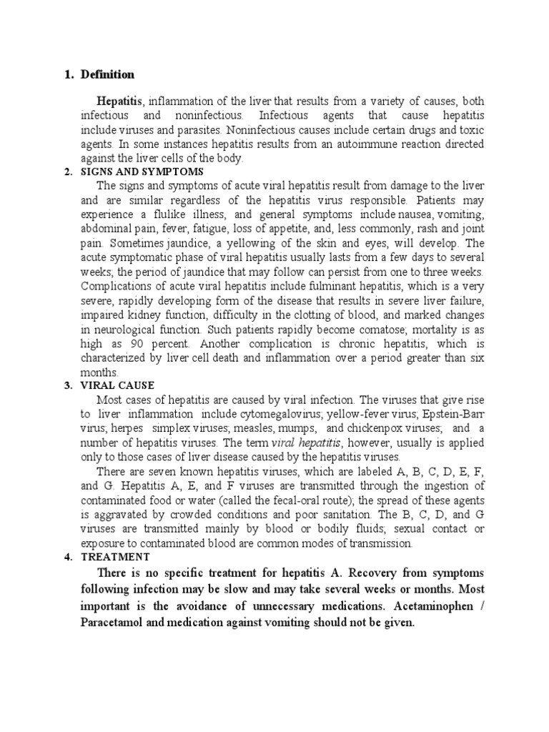Definition: 2. Signs and Symptoms | PDF | Hepatitis | Virus
