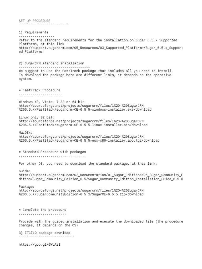 SugarCRM Installation Guide | PDF | Zip (File Format) | Installation (Computer Programs)