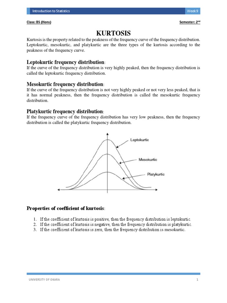 Introduction To Statistics Week 9 PDF | PDF | Probability Theory | Sampling (Statistics)