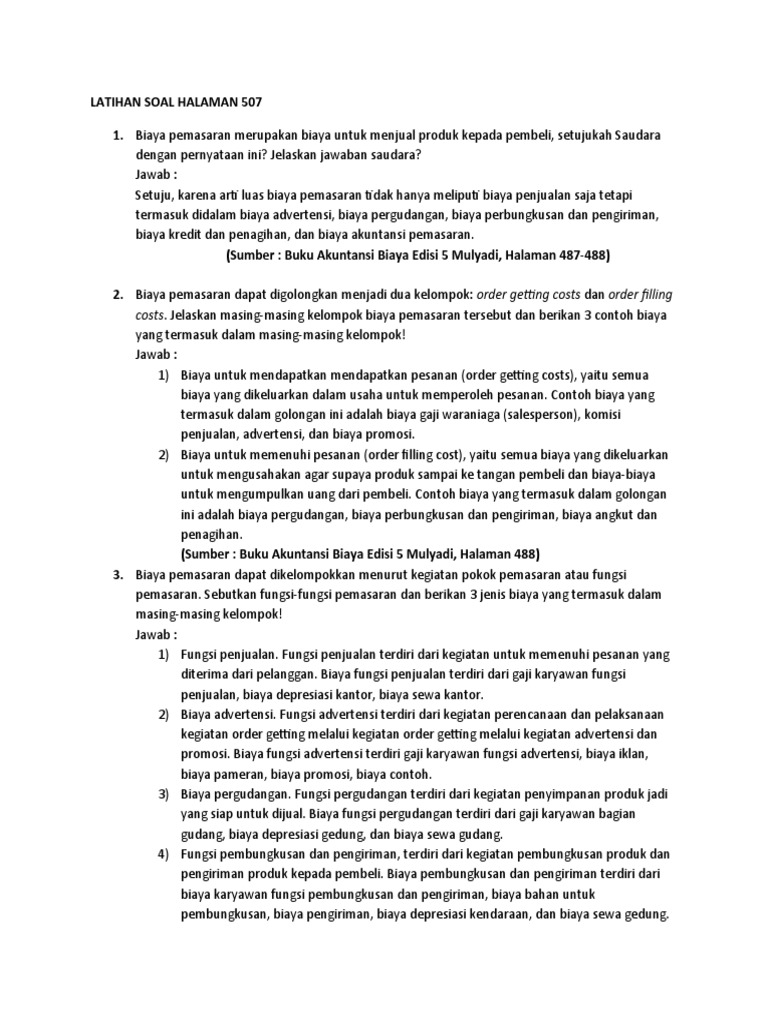 LATIHAN SOAL AKBI BAB 16 Fix | PDF | Karier & Perkembangan