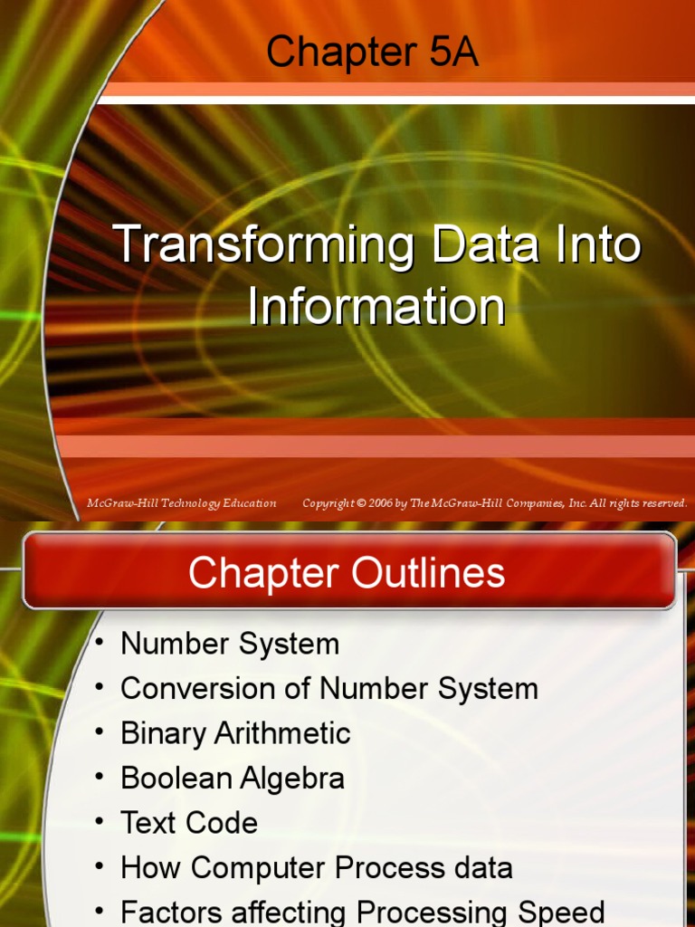 Chapter 5A: Transforming Data Into Information | PDF | Random Access Memory | Central Processing ...
