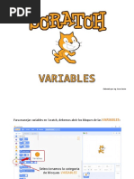 Creación y uso de variables en Scratch | PDF | Scratch (lenguaje de ...