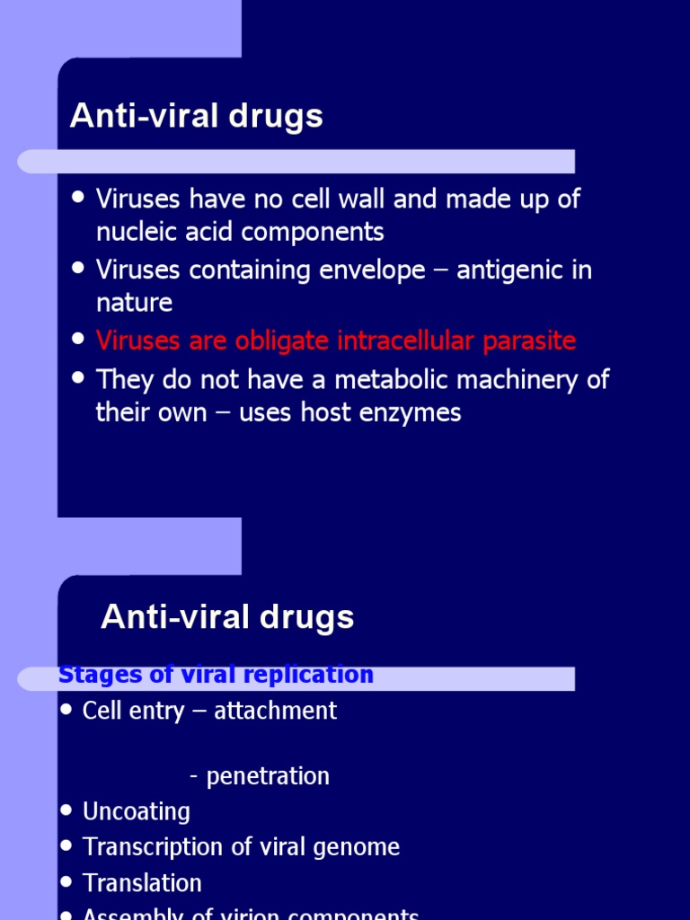 Comprehensive Overview of Anti-Viral Drugs: Their Mechanisms of Action ...