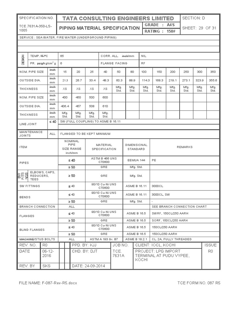 PMS A4s | PDF | Home Appliance | Pipe (Fluid Conveyance)