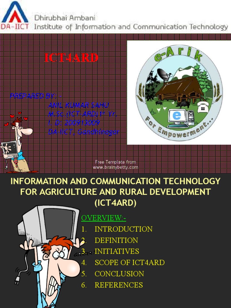 Information and Communication Technology in Agriculture and Rural ...