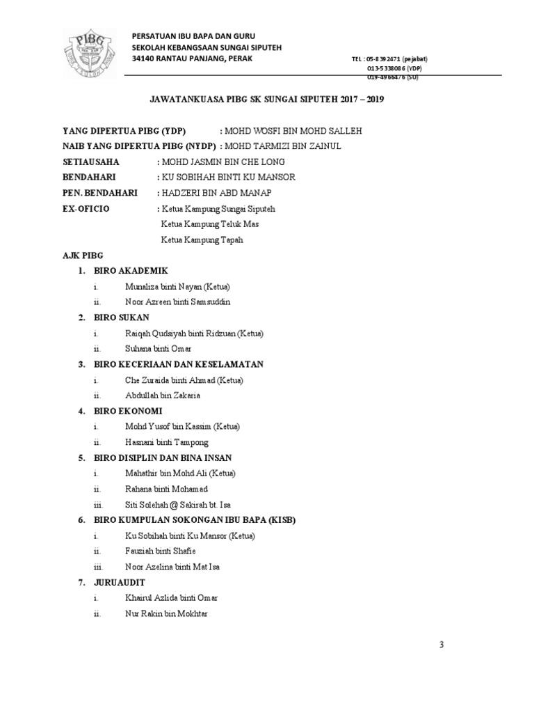 05 AJK PIBG Dan Biro | PDF