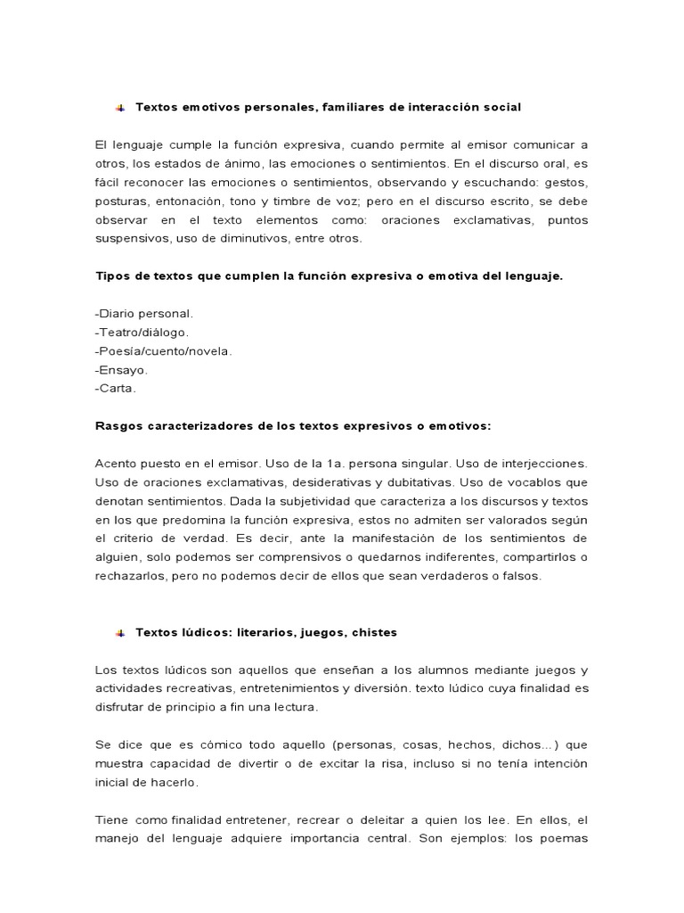 Textos Emotivos y Expresivos | PDF | Narrativa | Autor