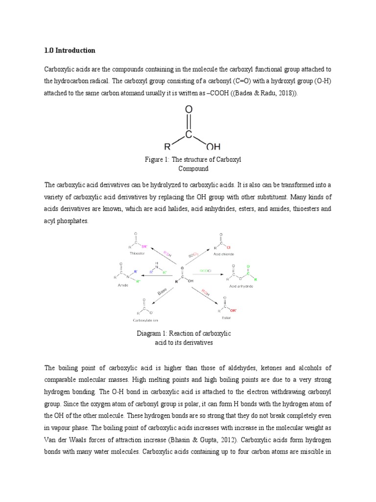 Lab chm301 Carboxylic Acid | PDF | Carboxylic Acid | Ethanol