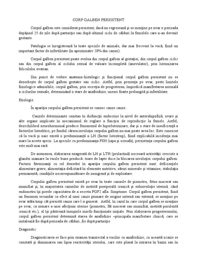 Corp Galben Persistent | PDF