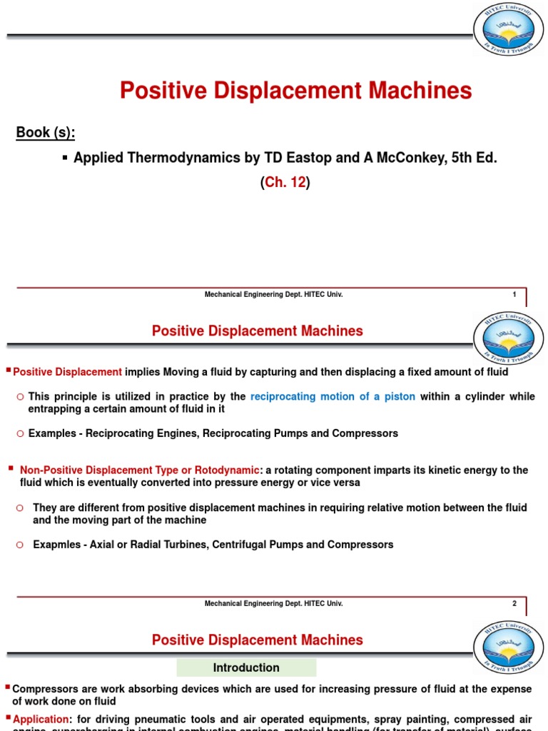 Classification and Working Principles of Positive Displacement ...
