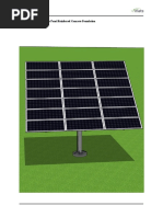Fixed Solar Mounting Structure Drawing | PDF | Equipment