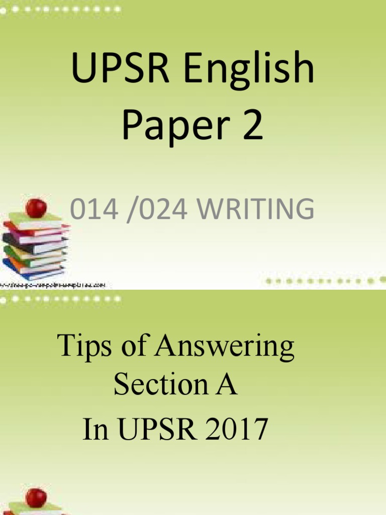 Upsr English Paper 2 014 024 Writing Pdf Paragraph Word