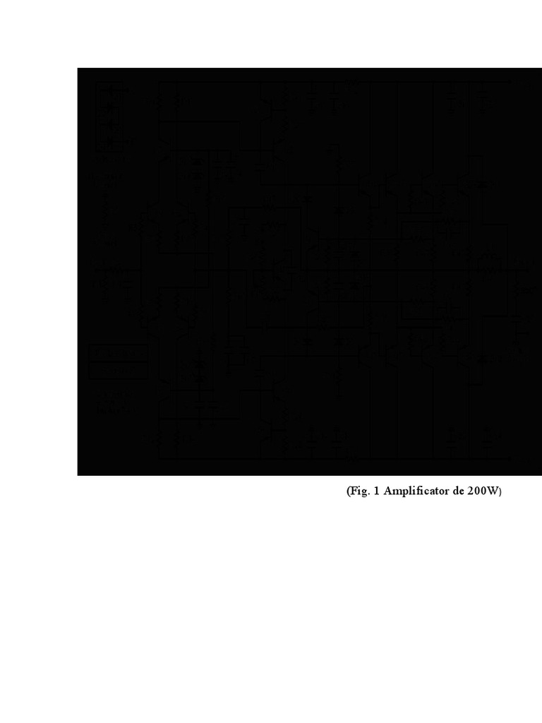 (Fig. 1 Amplificator de 200W | PDF | Science & Mathematics | Technology ...
