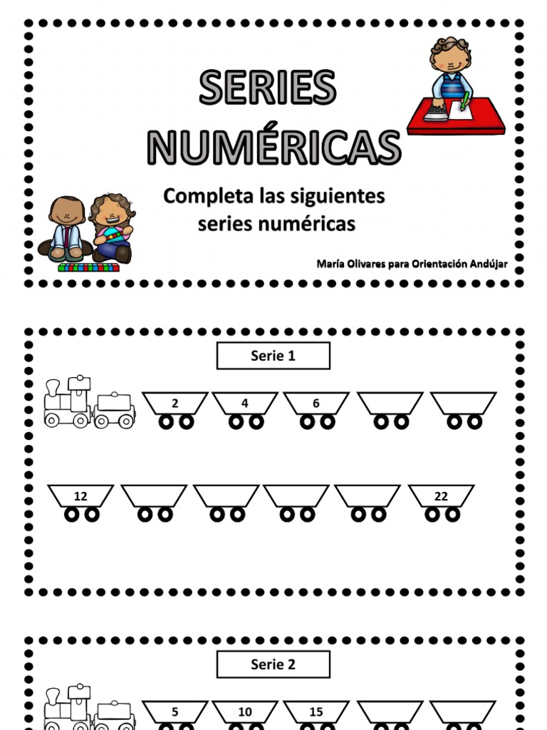 Completa Series Numéricas para Niños | PDF
