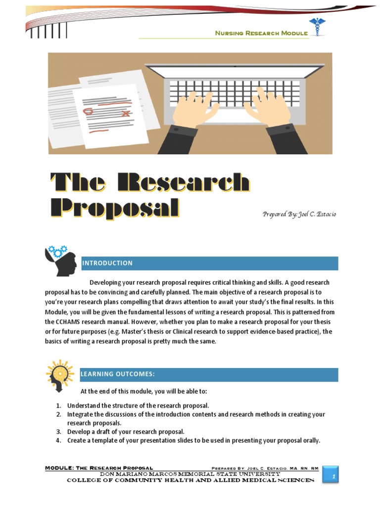 Module The Research Proposal PDF | PDF | Qualitative Research | Theory
