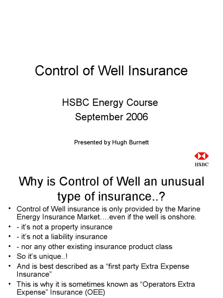 Control of Well Insurance | PDF | Blowout (Well Drilling) | Nature